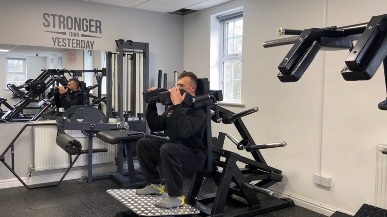 How to use the Iso Hack Squat from Primal Strength - YouTube