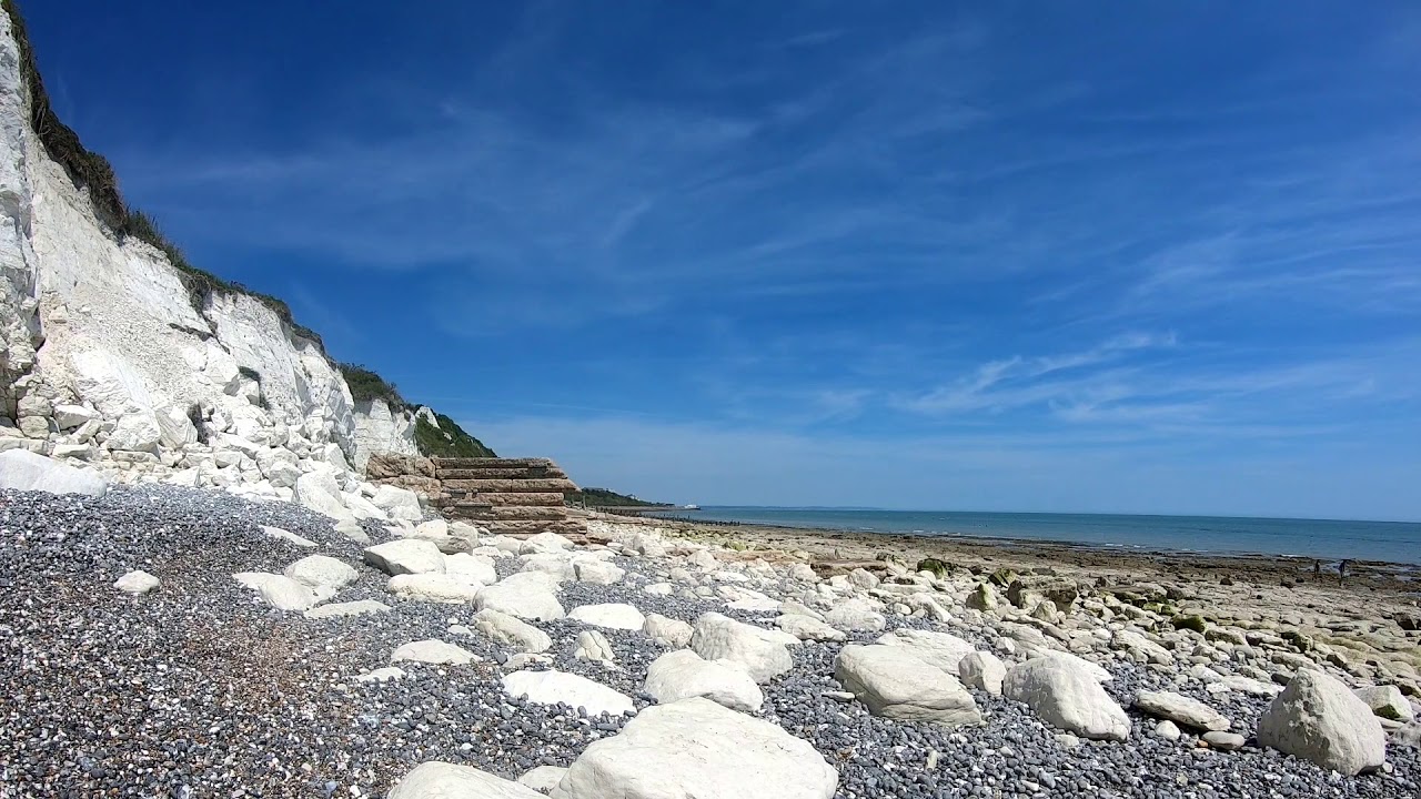 Eastbourne seashore & cliffs #GoProhero7black #timelapse #1440p - YouTube