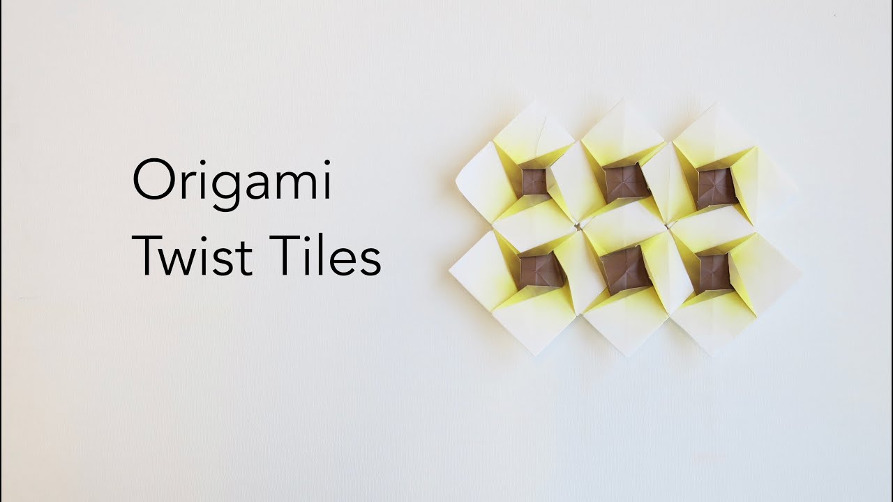 Origami Twist Tiles - YouTube