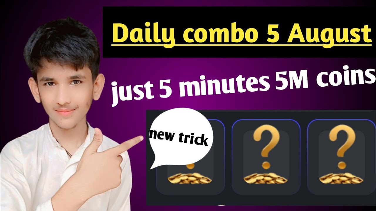 5 August daily combo hamster combat || daily combo || daily combo ...