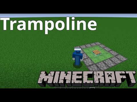 Minecraft: Trampoline - YouTube
