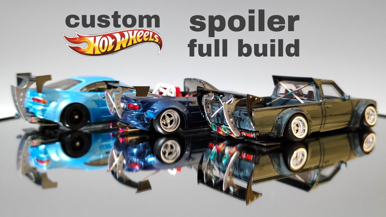 CUSTOM HOT WHEELS GT WING SPOILER FULL BUILD TUTORIAL - YouTube