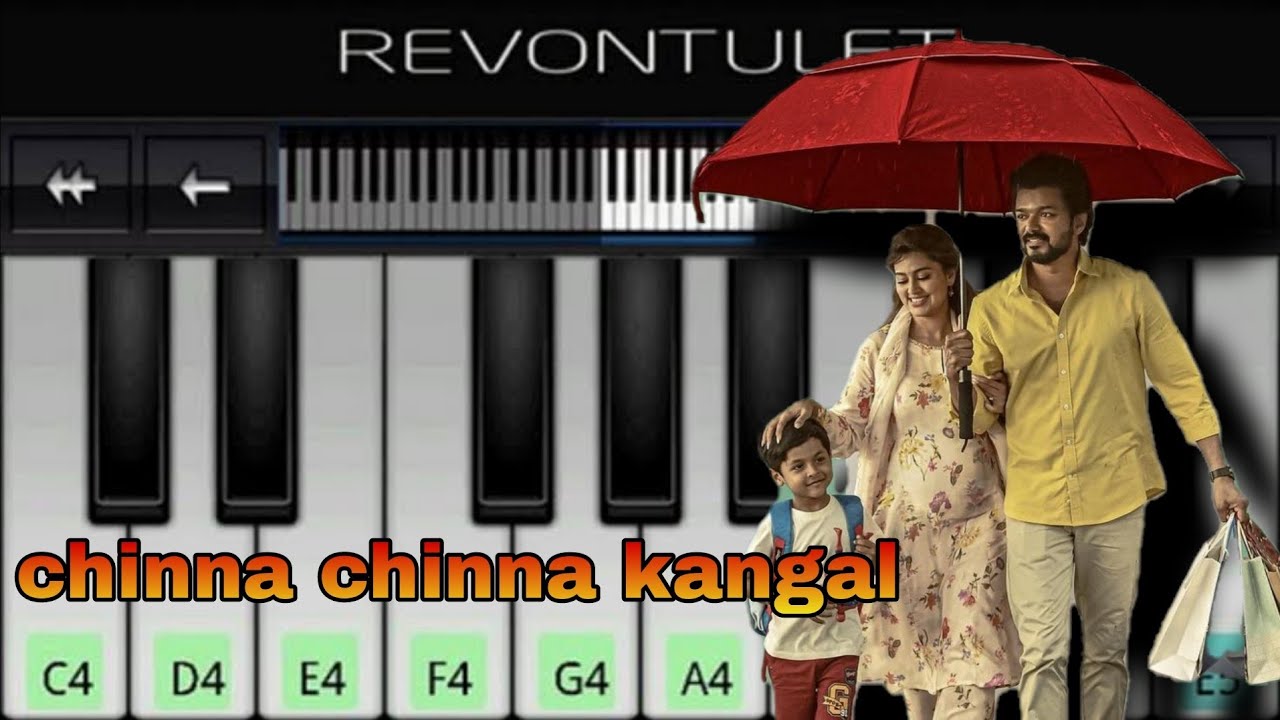 Chinna Chinna Kangal | The Greatest of all Time | Easy Piano Tutorial ...