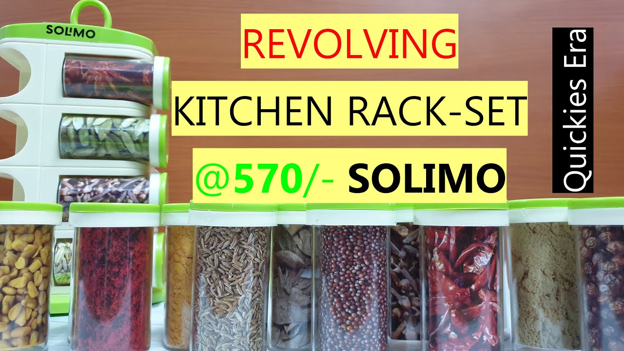 REVOLVING KITCHEN RACK SET | SOLIMO AMAZON| REVIEW & UNBOXING|| - YouTube