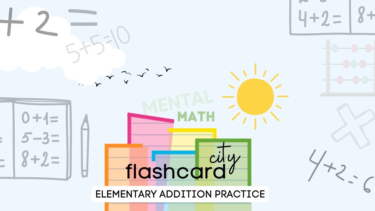 Elementary Addition Practice! Make flashcards with us! - YouTube