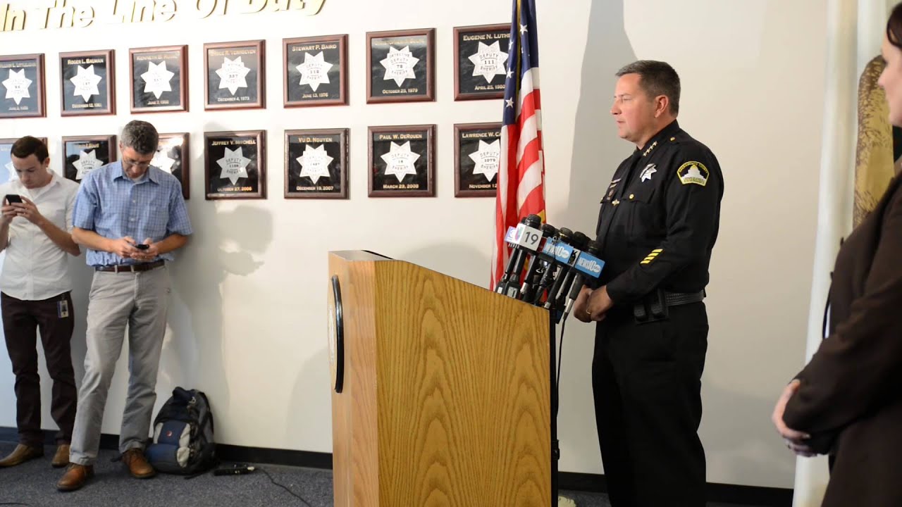 Deputy Danny Oliver Press Conference (10/24/2014) - YouTube