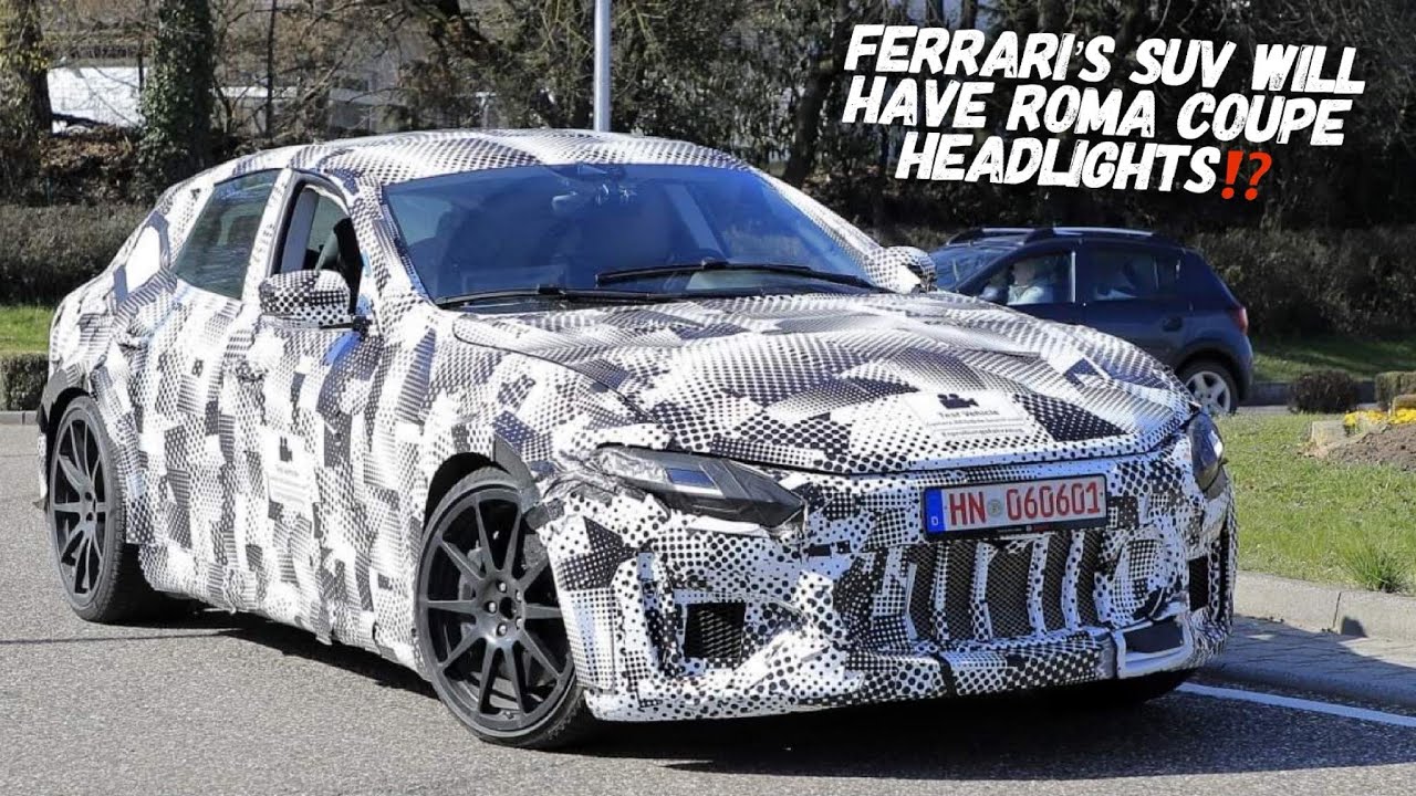 The Ferrari Purosangue SUV Headlight Design REVEALED!? - YouTube