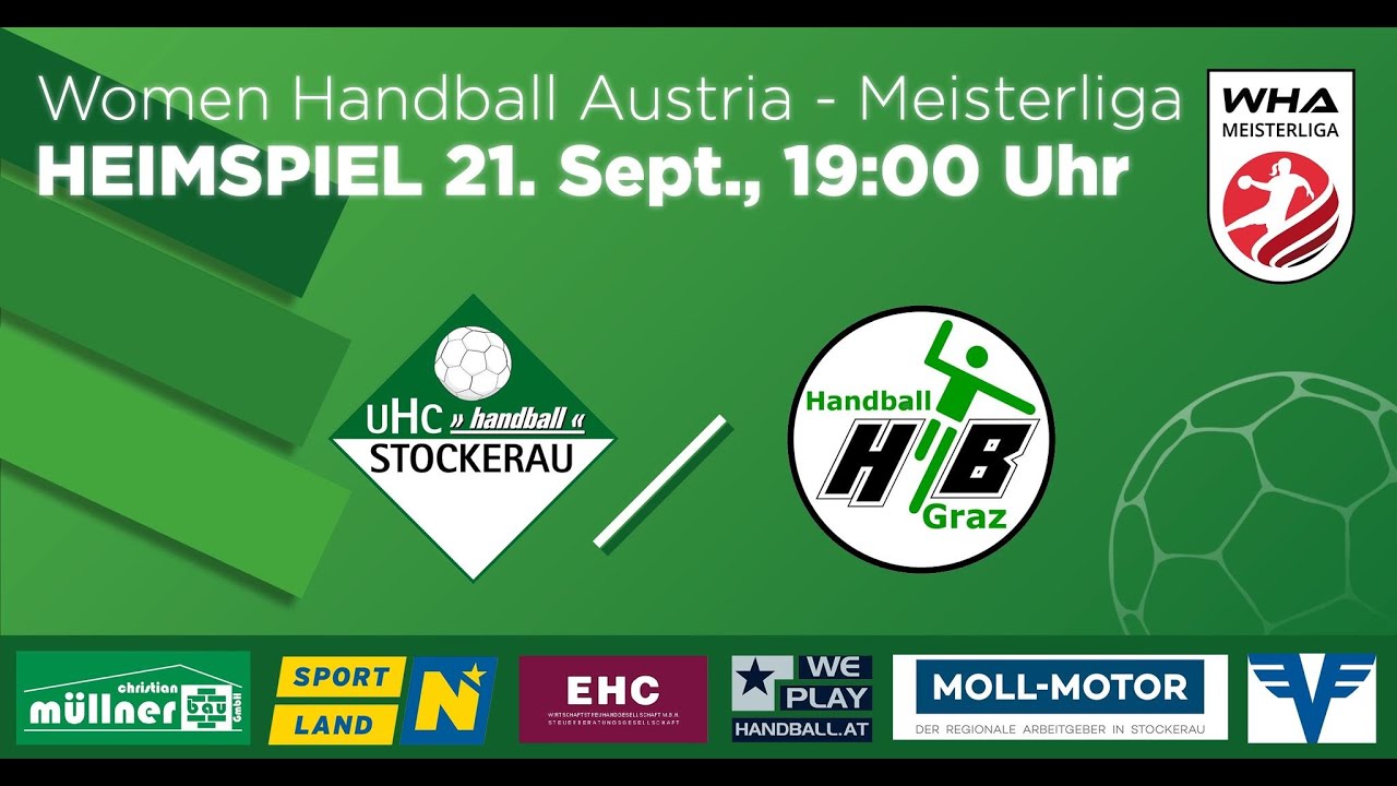 WHA Meisterliga UHC Müllner Bau Stockerau vs. HIB Handball Graz - YouTube