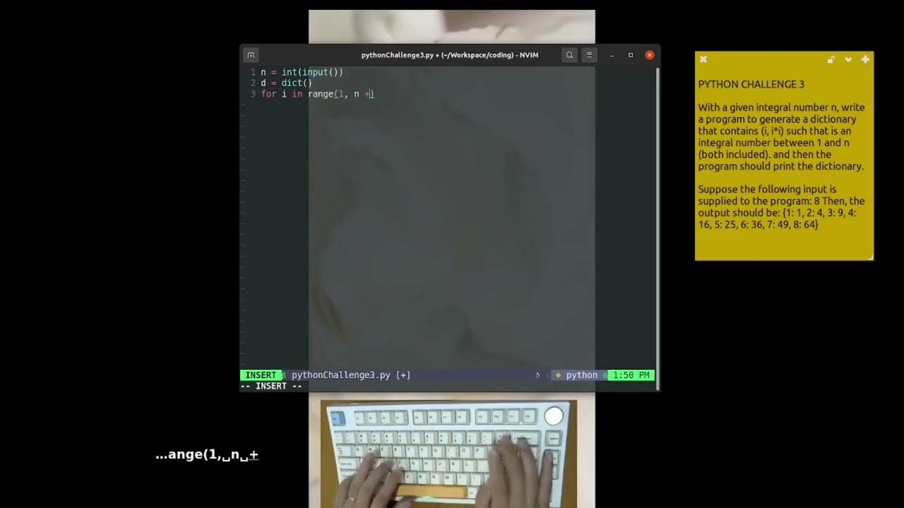 Learning Python Fast and Simple - Challenge 3 : Generate a Dictionary | ASMR Programming - YouTube