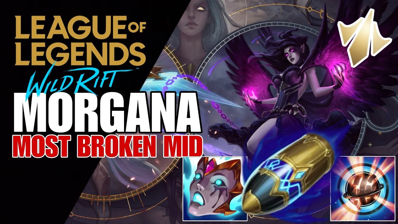 WILD RIFT: ( SEASON 12 ) MORGANA MVP AS A MID LANE SOLO HARD CARRYING ...