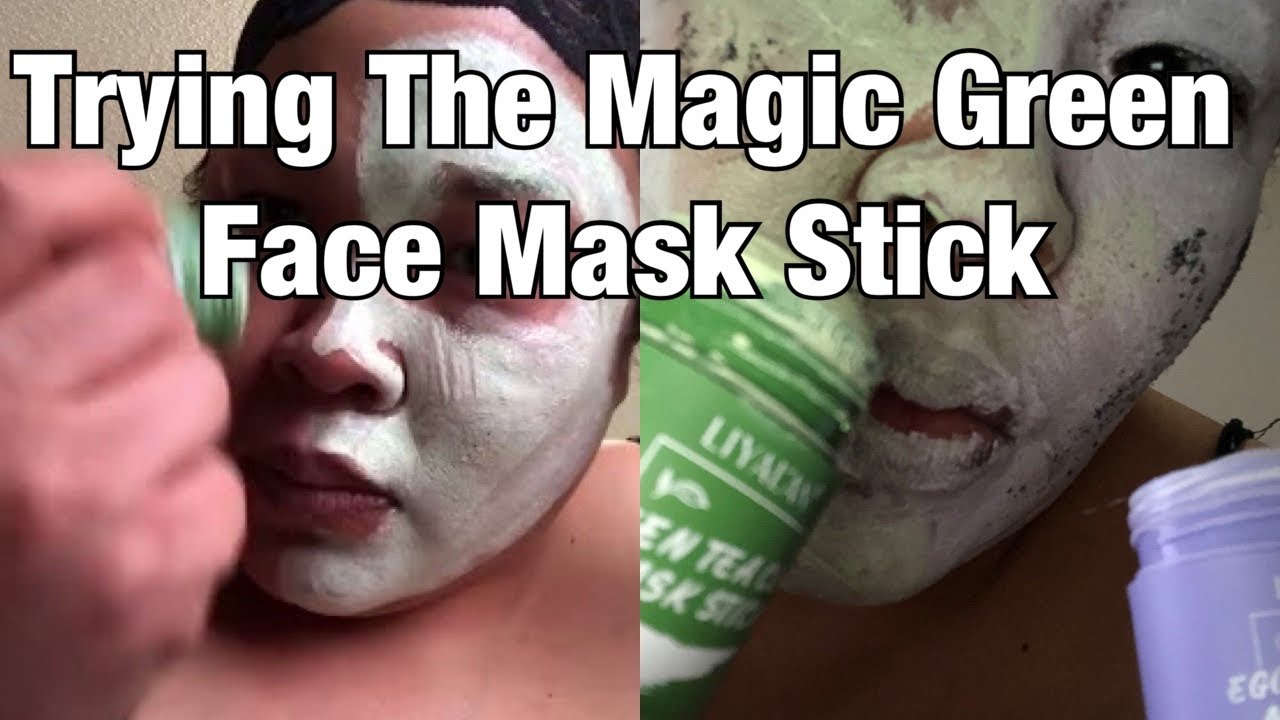 Trying Tik Tok Viral Magic Green Stick Mask For Face plus Eggplant ...
