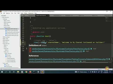 18. How to share pages in Laravel - YouTube