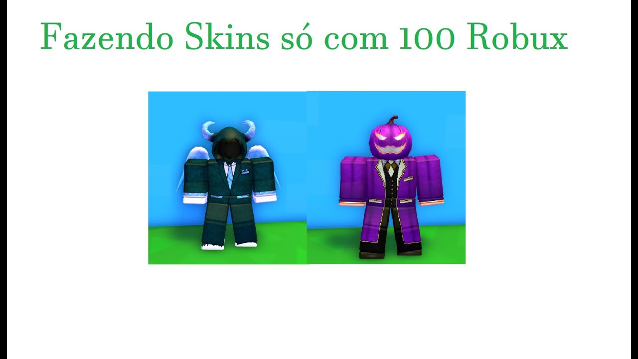 Fazendo skins Só com 100 Robux no Roblox - YouTube