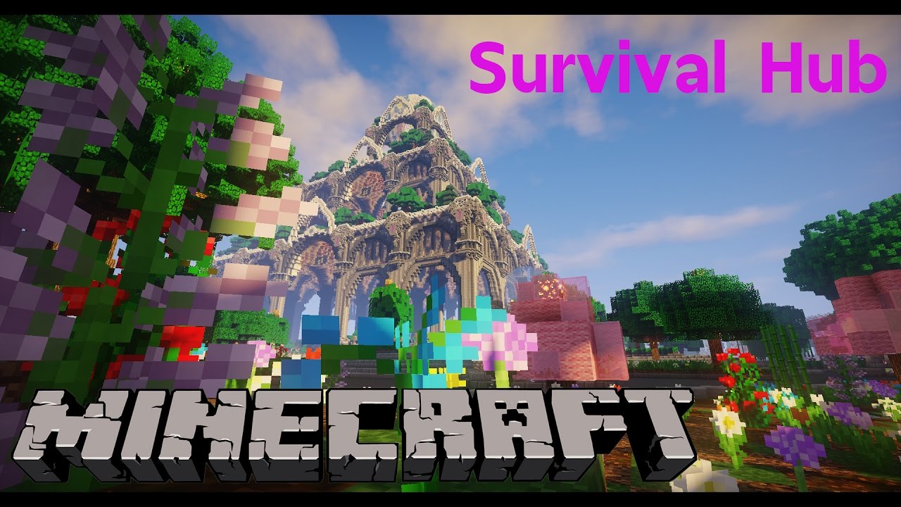 Minecraft | ตัวอย่างเซิฟเวอร์ Survival Hub | Coming Soon ! - YouTube