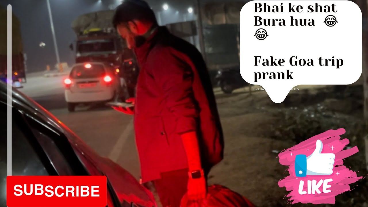 Fake Goa trip prank 😂 / finally prank ho he gya - YouTube
