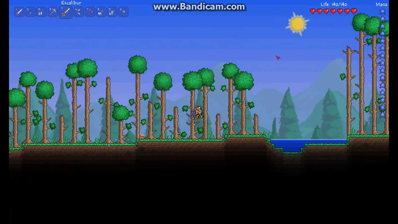 Let's Play Terraria Part 2-KIll All The Creepy Critters - YouTube