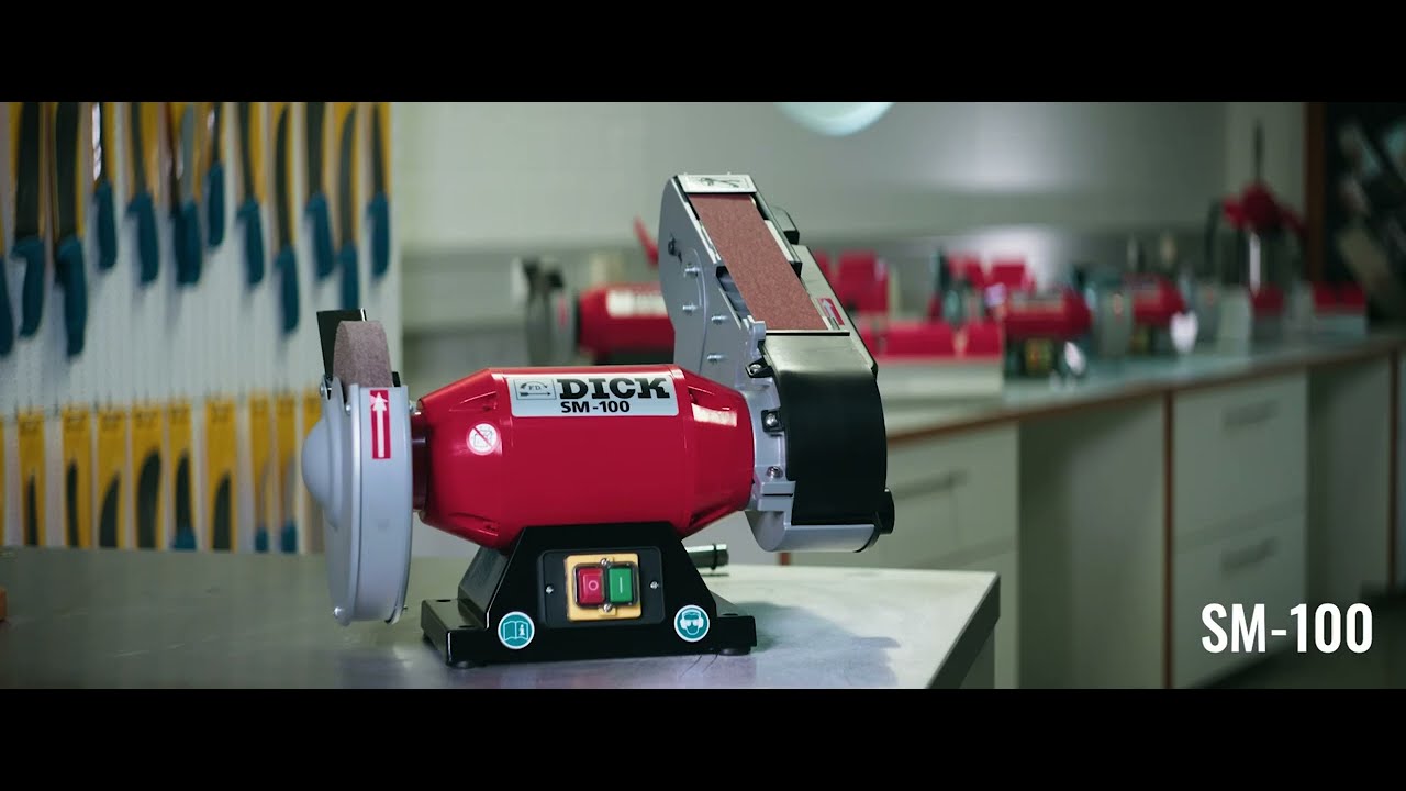 F. DICK SM-100 Bandschleifmaschine / F. DICK SM-100 belt grinding machine - YouTube