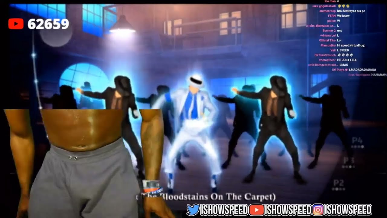 iShowSpeed Falls On Camera While Dancing On Smooth Criminal (Michael ...
