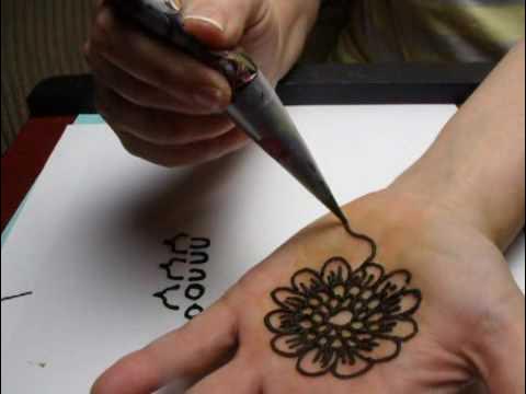 Henna Tattoo in 3 1/2 min - YouTube