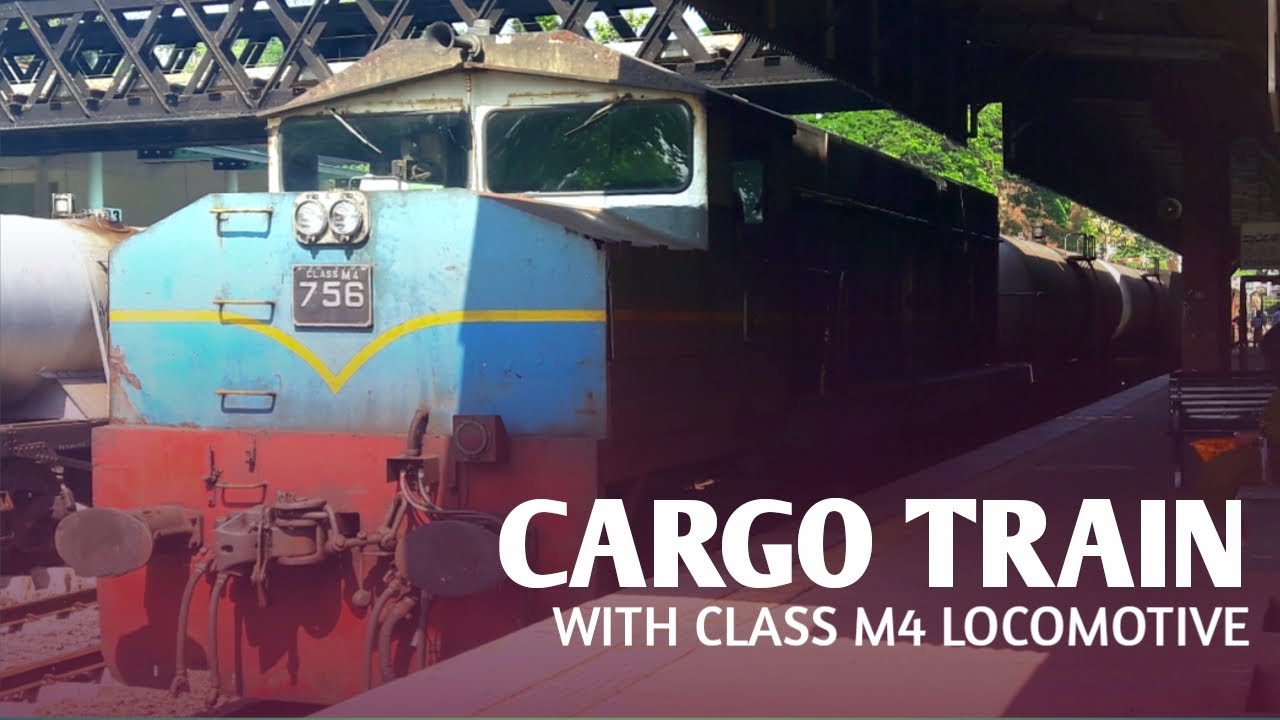Cargo Train With Class M4 Locomotive in Sri lanka - YouTube