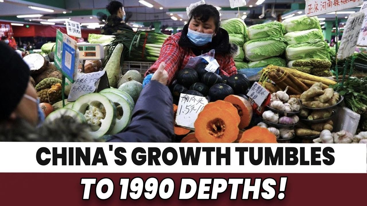 China's Growth Tumbles To 1990 Depths: Three Economic Pillars Crumbling ...