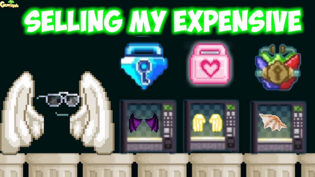 Selling All My Expensive Items P.t2 (Road to 1000Dls) | GrowTopia - YouTube