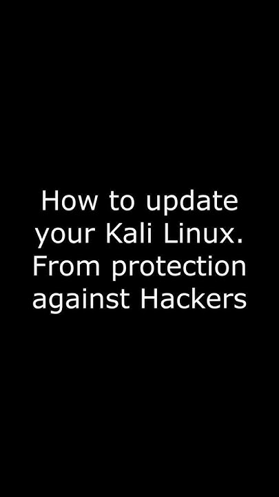 How to Update your Kali Linux #shorts#viral#kalilinux#linux#coding#python - YouTube