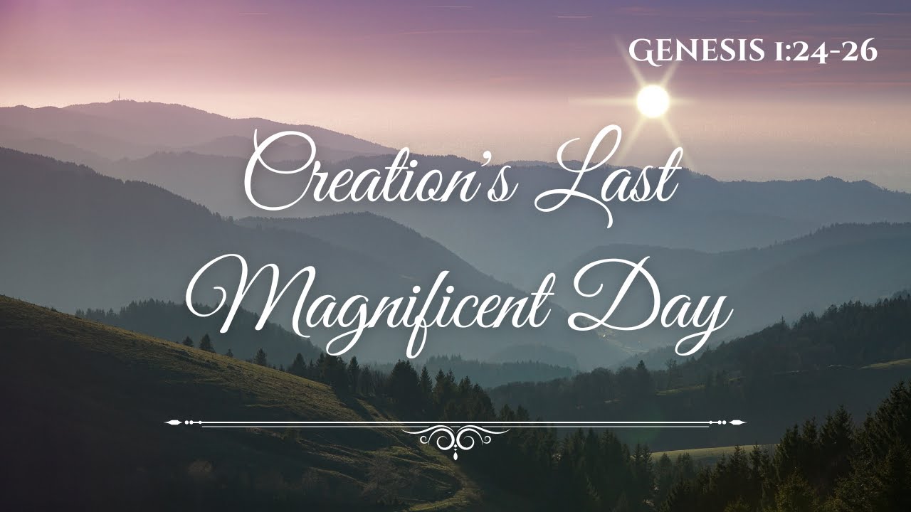Creation's Last Magnificent Day [ Genesis 1:24-26 ] by Robin Brown ...