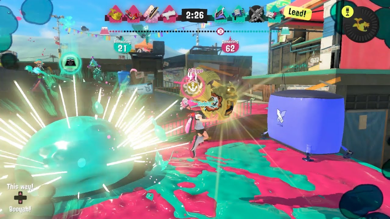 Splatoon 3: Going the length of the Market in Rainmaker [5(3)-3, Range Blaster] - YouTube