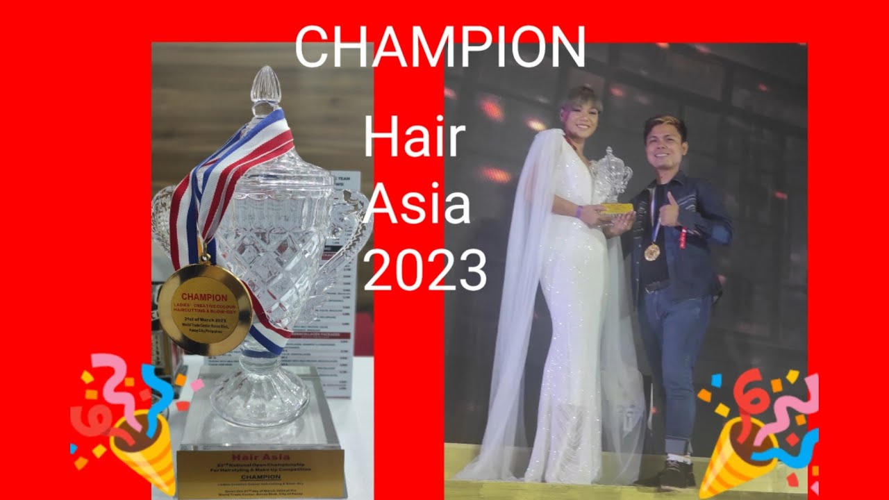 Hair Asia 2023 ladies creative colour haircutting &blowdry competition ...