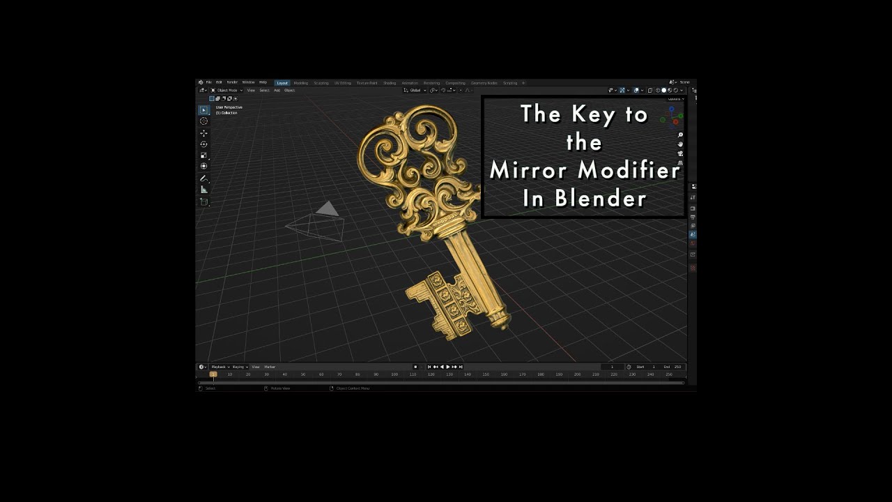 The Key To The Mirror Modifier In Blender - YouTube