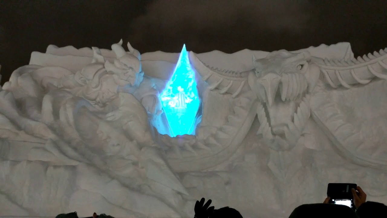 Ffxiv Projection Mapping Sapporo Snow Festival - YouTube