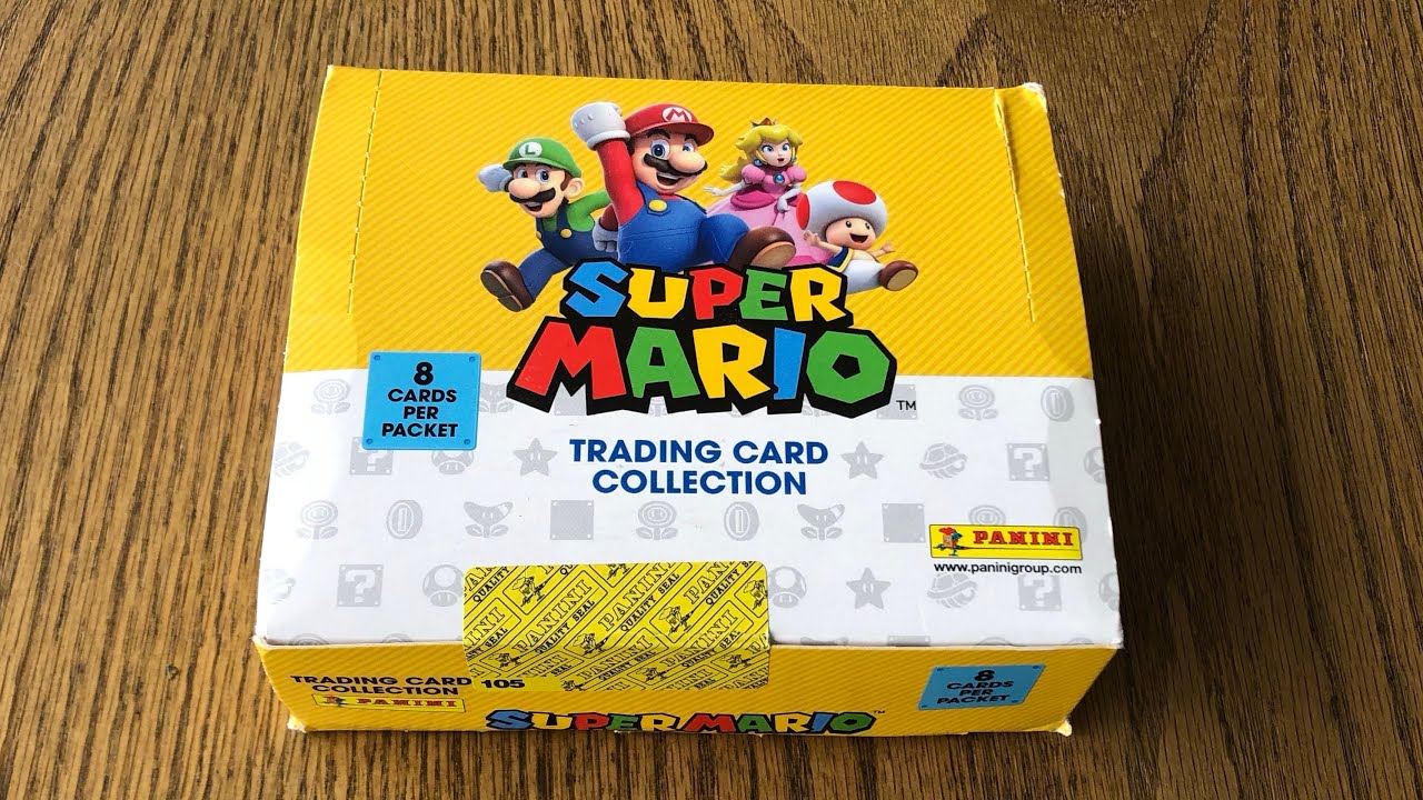 Panini Super Mario Trading Card Collection - Unboxing - YouTube