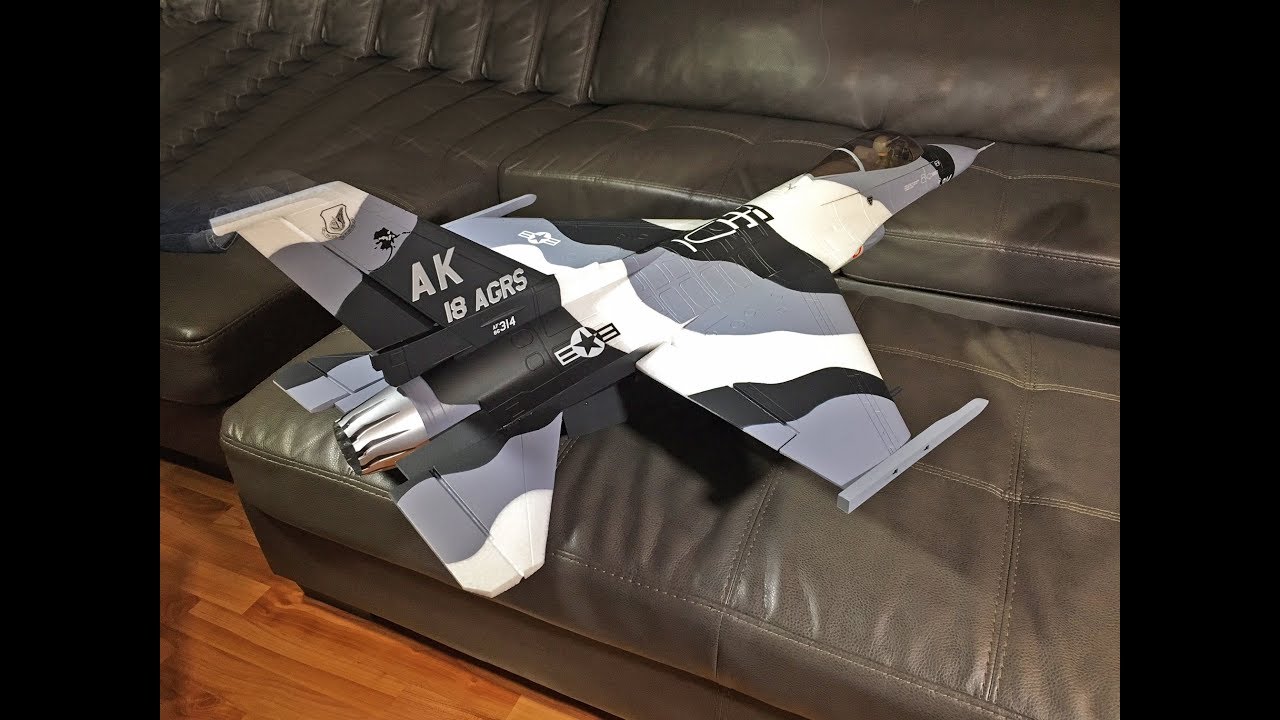 Freewing F-16 V2 6S-Pro Arctic Camo 70mm EDF Jet build Part ONE Motion ...