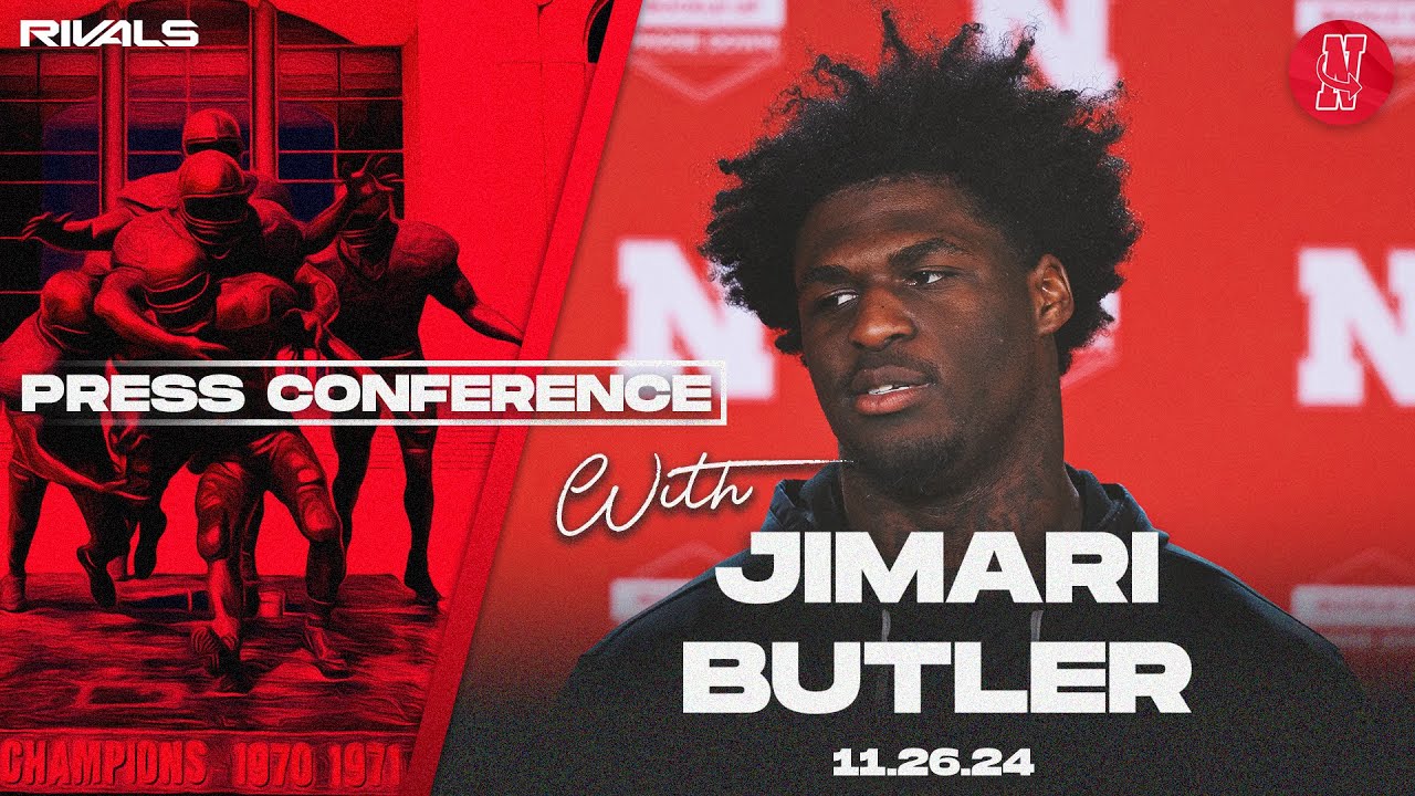 Nebraska Football: Jimari Butler Iowa press conference (Nov. 26, 2024 ...