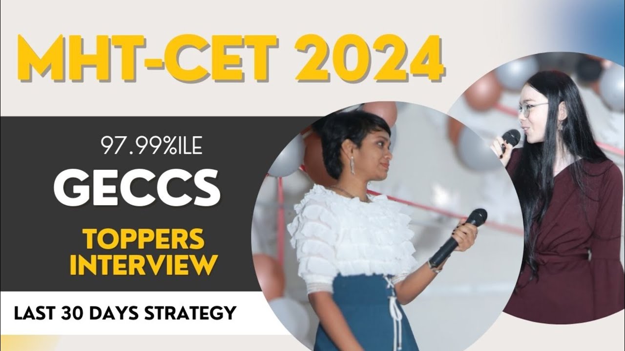 🔴TOPPER'S TALK | MHT-CET 2024 | GECCS | GECCS ENTC TOPPER | MY SAKHI 😭🥲 ...