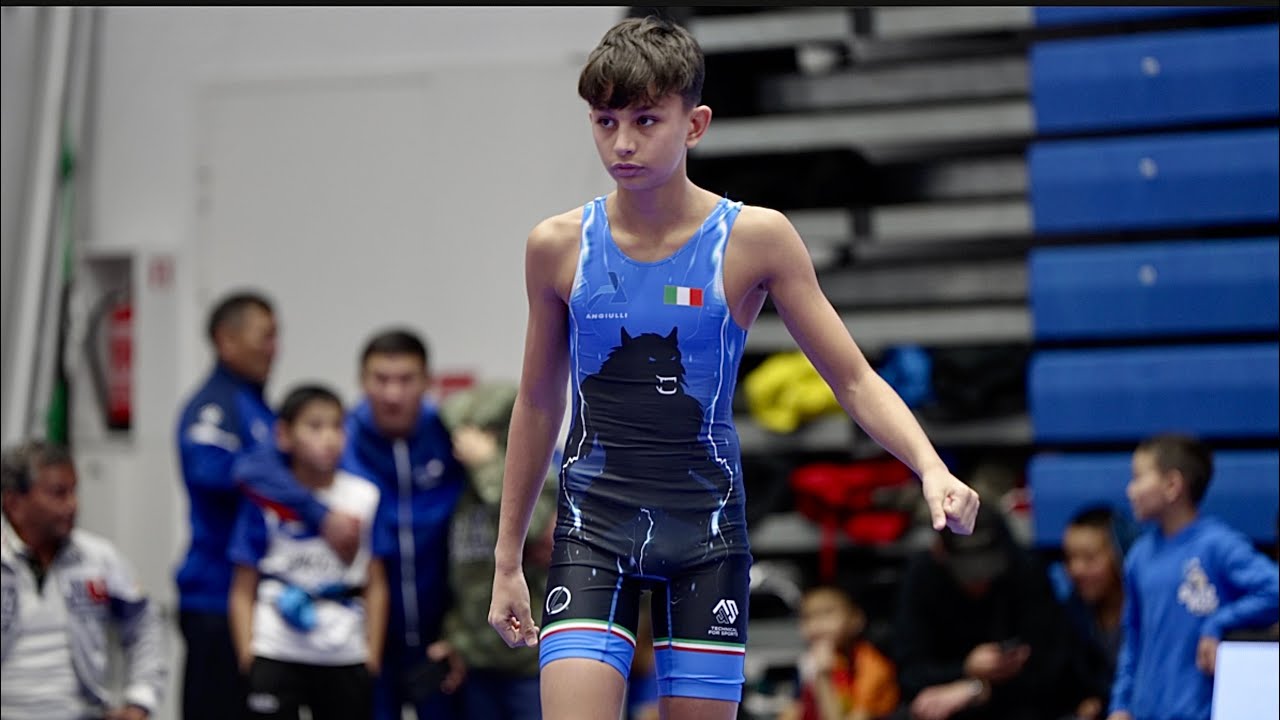 U13 Daniel Helenius (FIN) vs Davide Servedio (ITA) 47kg. Greco-roman ...