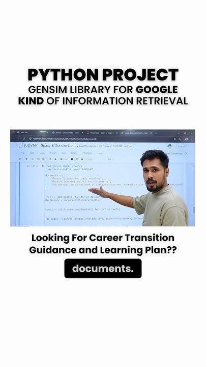 Python Project: Information Retrieval using Gensim Library #python #datascience #pythonprojects ...