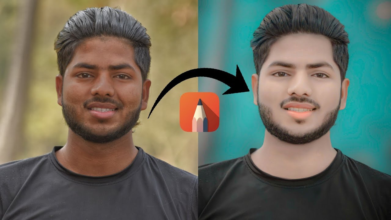 Face smooth Editing secret trick 🔥|| Autodesk Sketchbook Smooth skin ...