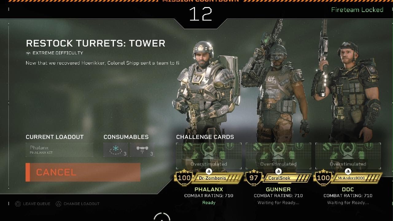 Aliens: Fireteam Elite (PS5) Extreme - Restock Turrets Phalanx ...