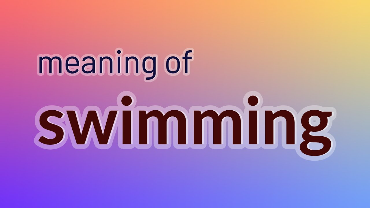 Swimming - 86 English Vocabulary Flashcards - YouTube