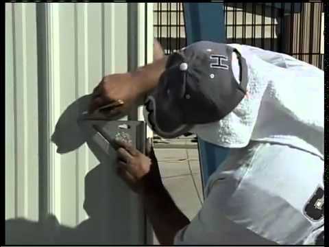 Metal Building Installation Step 18 Corner Trim - YouTube