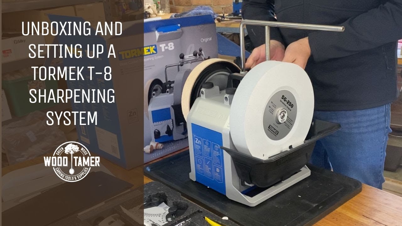 Unboxing and setting up a Tormek T-8 Original Sharpening System - YouTube