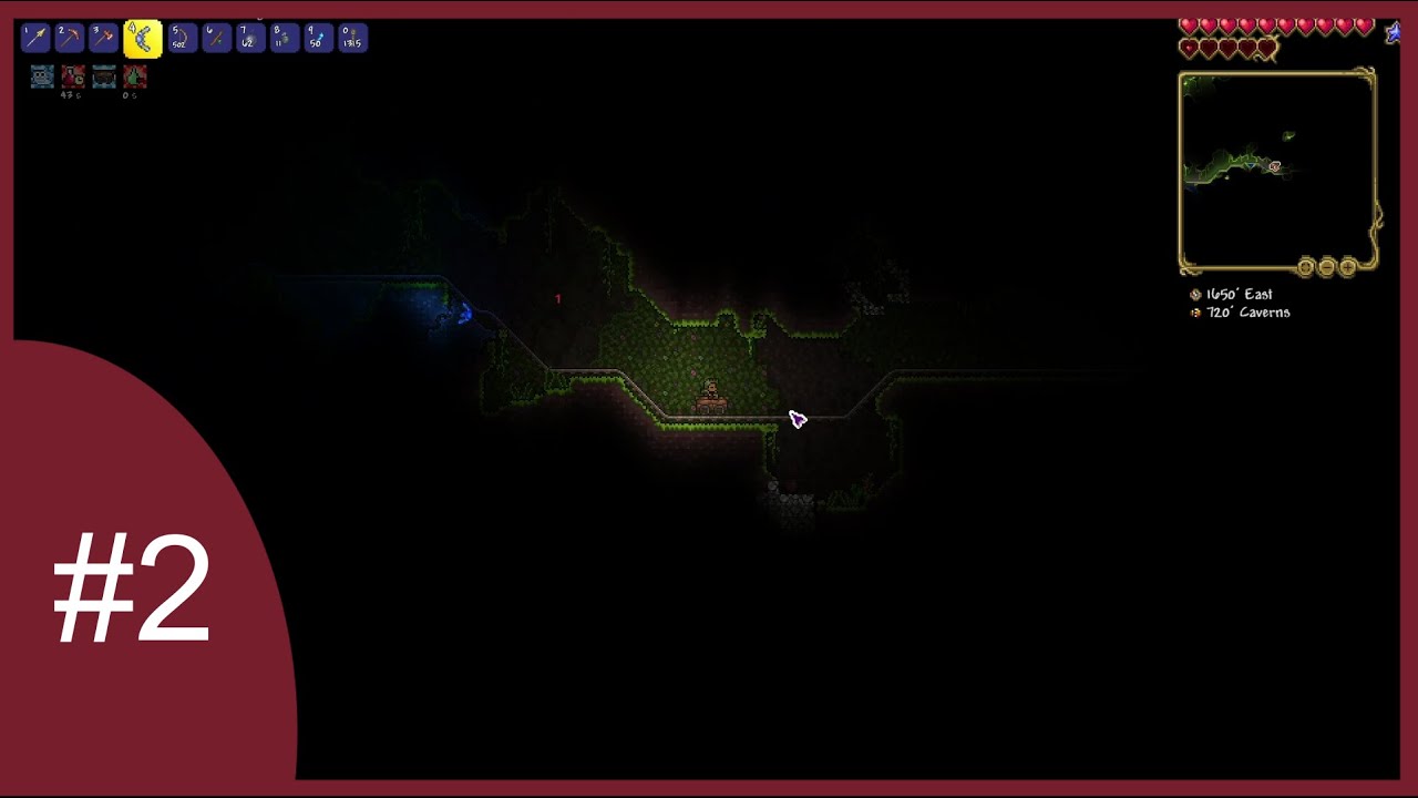Terraria Vanilla Survival Episode 2: Underground Escapades - YouTube