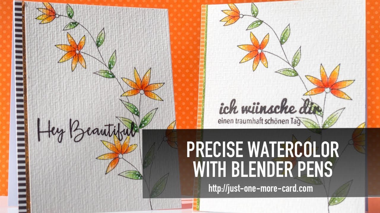 Precise Watercoloring with Blender Pens - YouTube