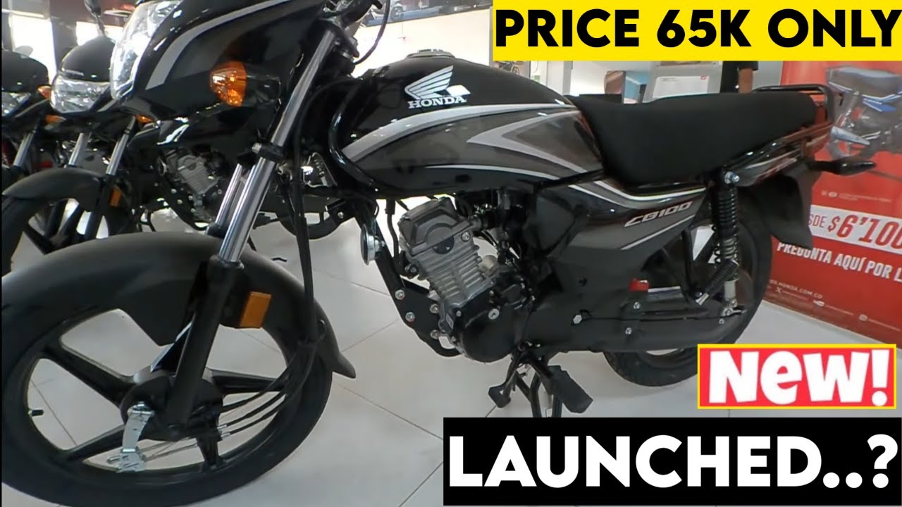 Honda CB100 Bike Launched In India Price 65k On-Road 2024|Specs,Mileage ...
