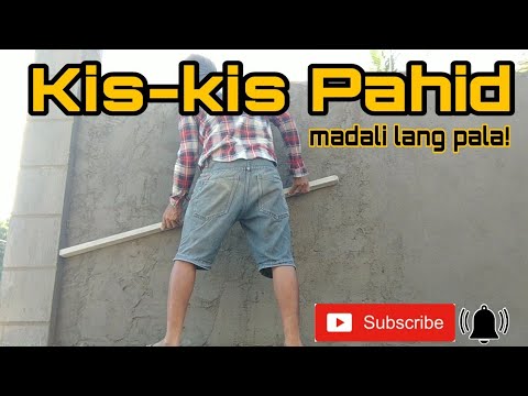Paano gawin ang kiskis pahid na pagpapalitada - YouTube