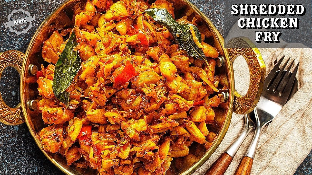 பிச்சி போட்ட கோழி வறுவல் | Shredded Chicken | Pichi potta chicken ...