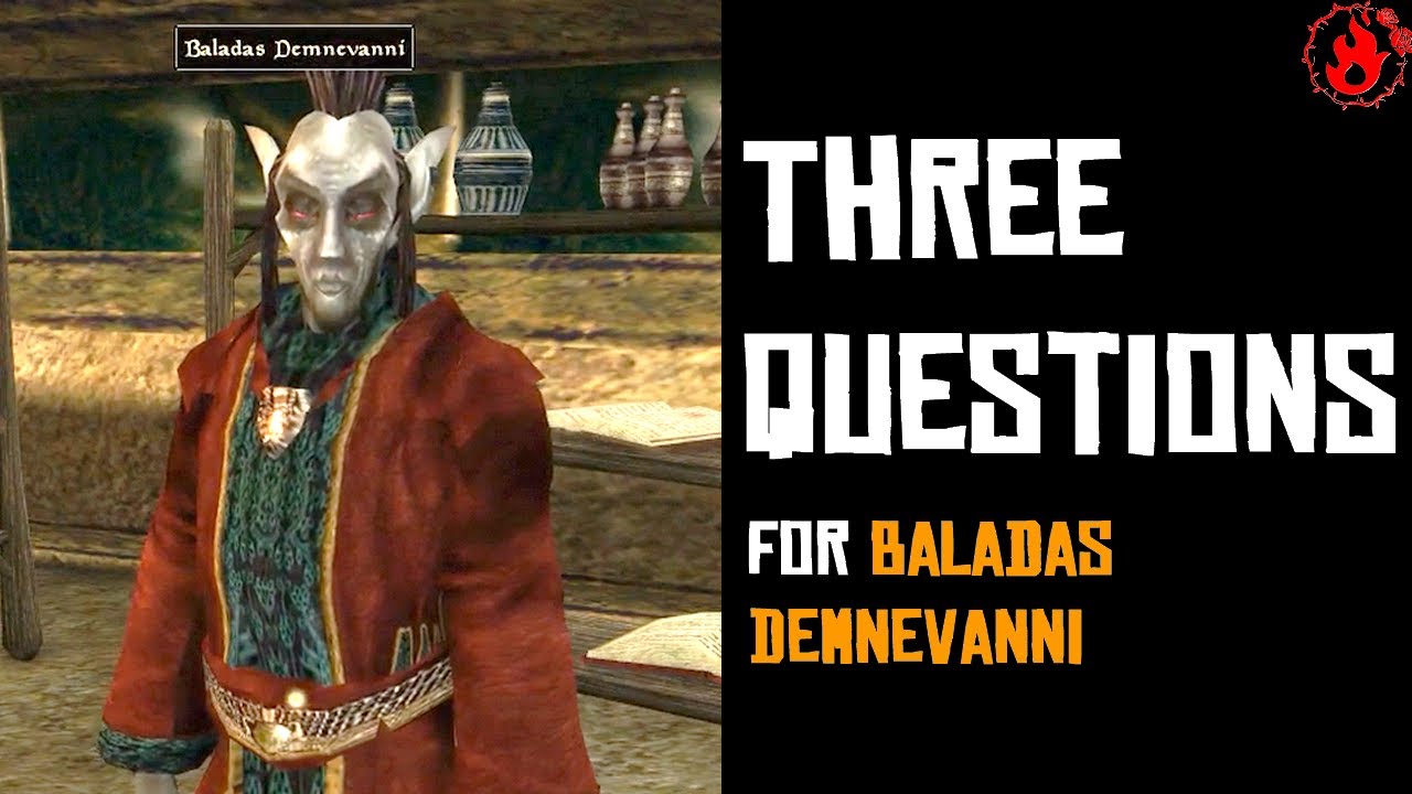Three Questions for Baladas Demnevanni - House Telvanni Walkthrough ...