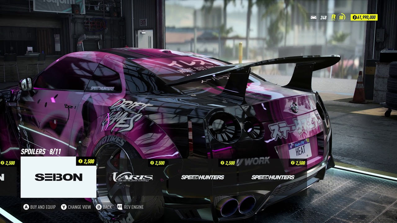 NFS Heat Libertywalk GTR full build - YouTube